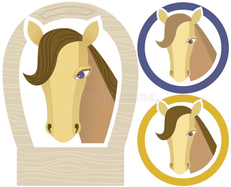 Bozal del caballo ilustración del vector. Ilustración de aislado - 9804283