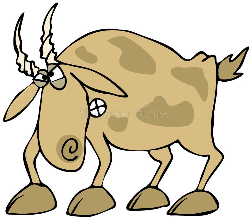 Boze Geit stock illustratie. Illustration of geit, hoef - 28844144