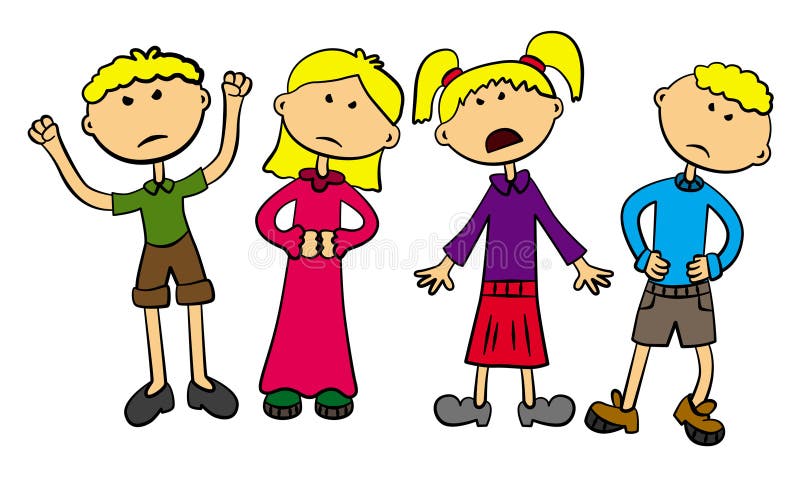 Boze menigte stock illustratie. Illustration of vijandig - 23973385