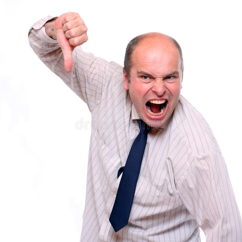 De Boze Manager of De Advocaat Wijst Op U Stock Foto - Image of ...