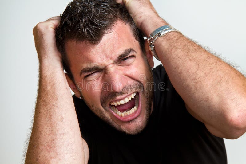 Boze mens stock foto. Image of verbaasd, slim, schok - 20181726