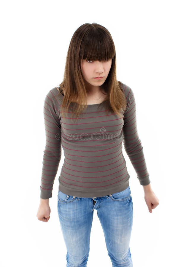 Boze tiener status stock foto. Image of frustratie, uitziend - 18911108