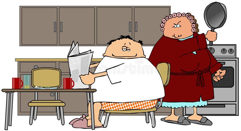 Boze Vrouw stock illustratie. Illustration of mannetje - 3624963