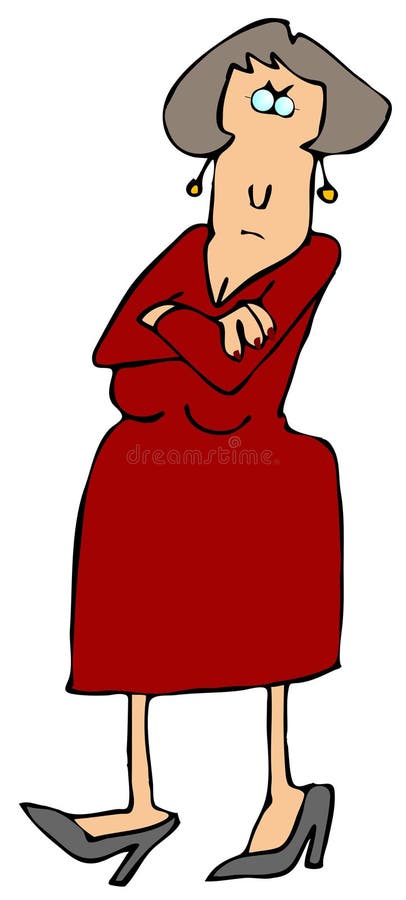 Boze Vrouw stock illustratie. Illustration of dame, boos - 5331409