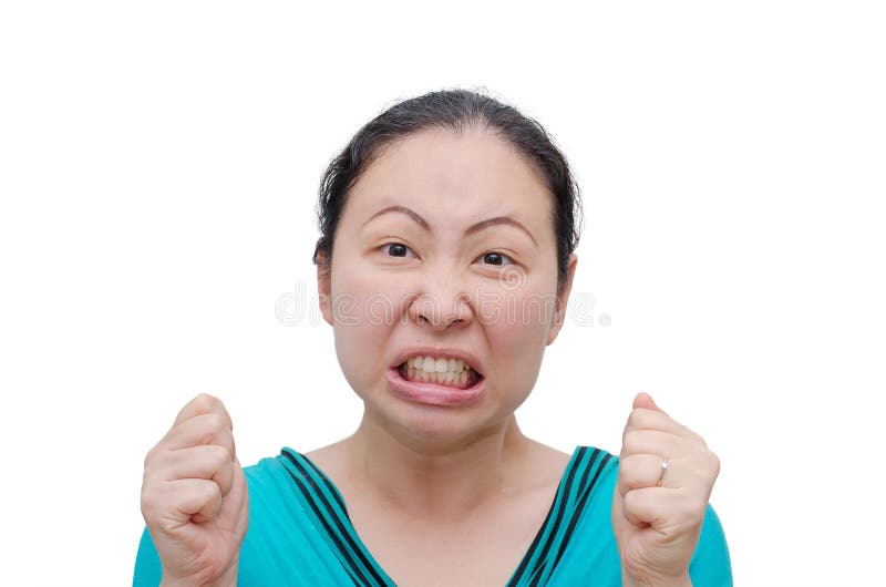 De Jonge Aziatische Vrouwelijke Boze Arts Toont Neer Duimen Stock Foto ...