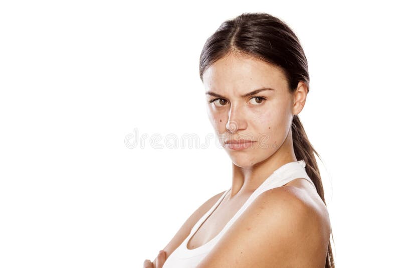 Boze Vrouw stock afbeelding. Image of schoonheid, huid - 58762377