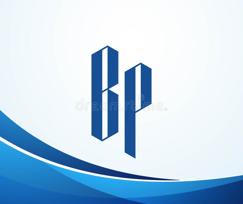 BP Alphabet Letter Logo Design Template Elements Stock Vector ...