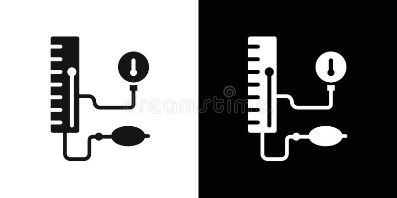 Bp Checking Machine Icon Logo Set Vector Stock Vector - Illustration of ...
