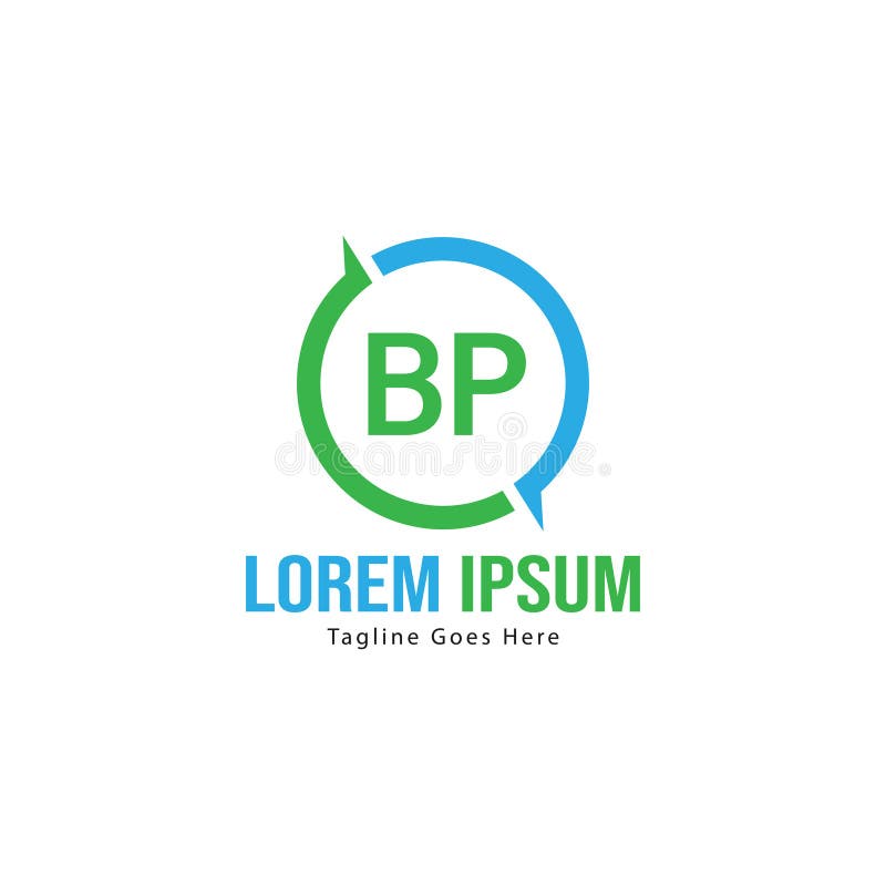BP Letter Logo Design. Creative Modern BP Letters Icon Illustration ...