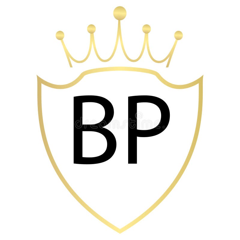 BP Letter Logo Design with Simple Style Stock Vector - Illustration of ...