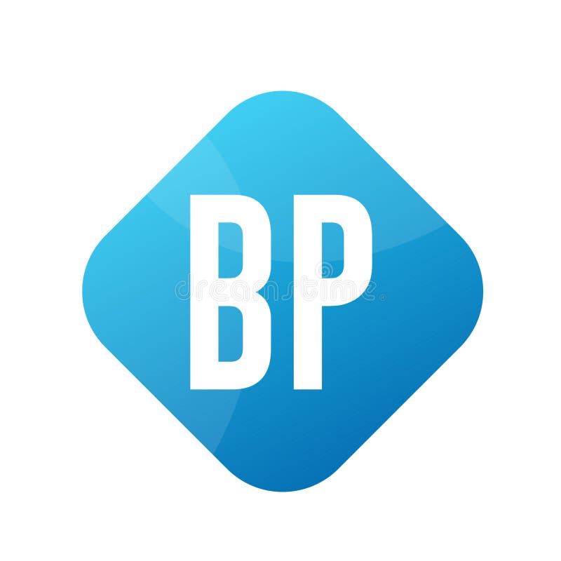 BP Letter Logo Design with Simple Style Stock Illustration ...