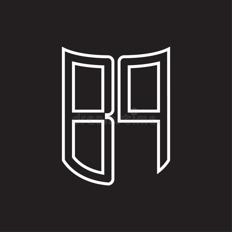 BP Logo Monogram with Ribbon Style Outline Design Template Stock Vector ...