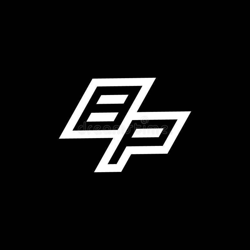 BP Logo Monogram with Up To Down Style Negative Space Design Template ...