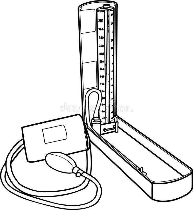 BP MACHINE LINE ART ILLUSTRATION Stock Illustration - Illustration of ...
