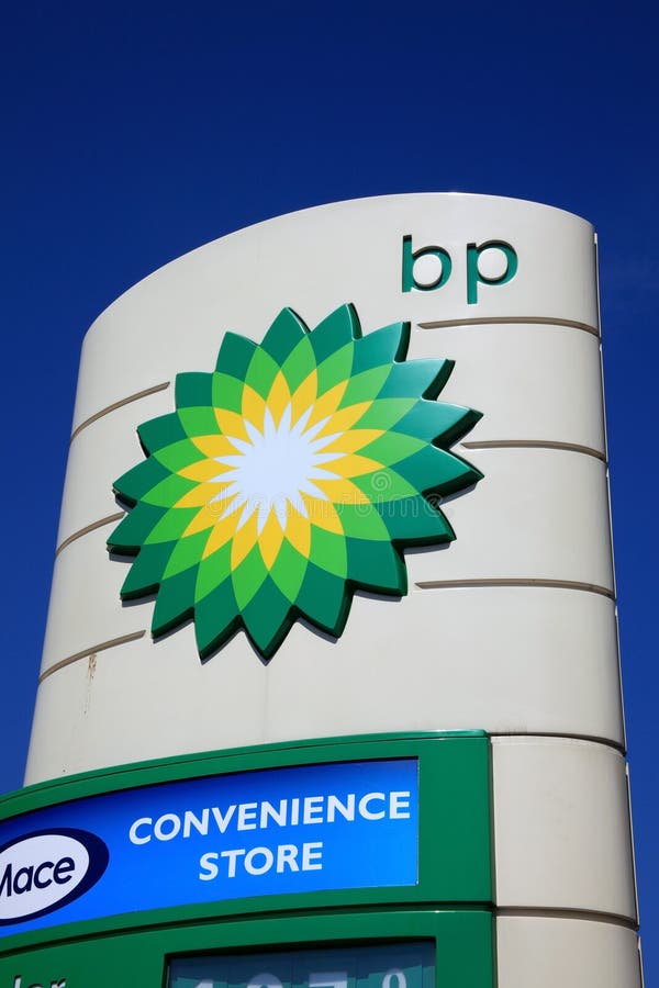 BP petrol station sign editorial stock image. Image of industry - 19526094