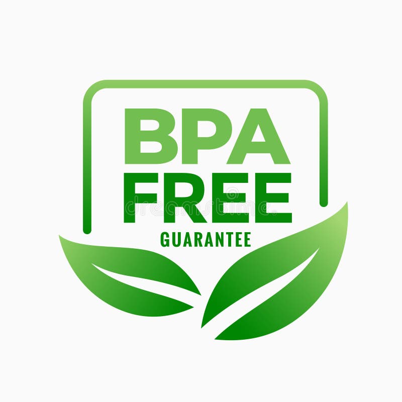 Bpa Free Bisphenol-a and Phthalates Guarantee Label Design Stock Vector ...