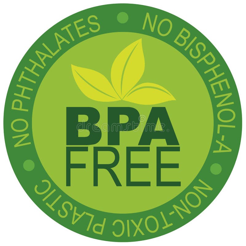 BPA Free Non-toxic Icon Label Stock Illustration - Illustration of ...