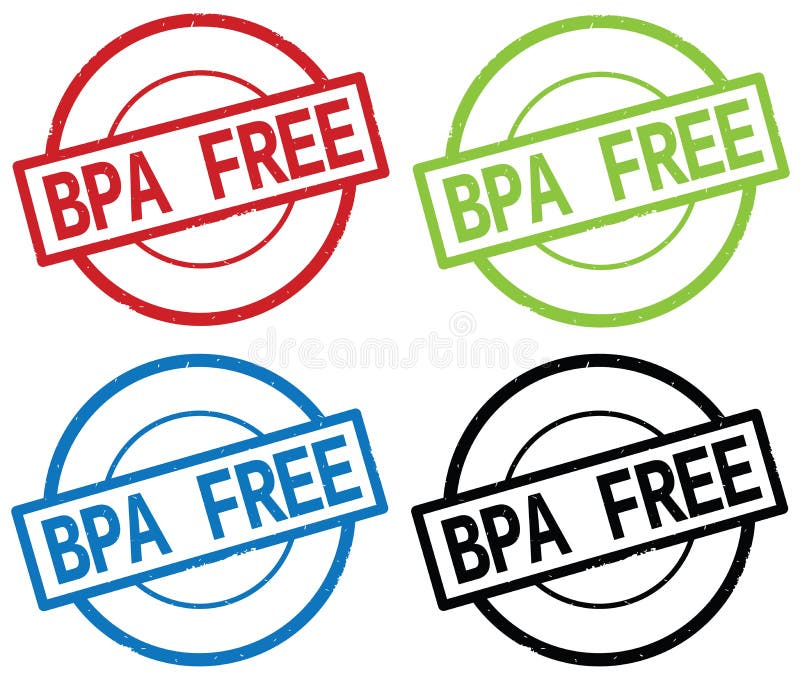 BPA FREE Text, on Round Simple Stamp Sign. Stock Illustration ...