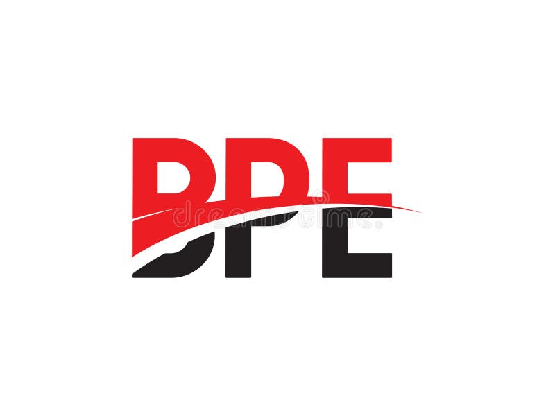 BPe Letter Initial Logo Design Vector Illustration Stock Vector ...