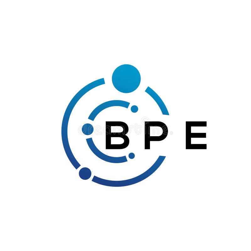 BPE Letter Logo Design on White Background. BPE Creative Initials ...