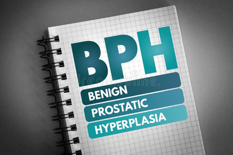 BPH - Benign Prostatic Hyperplasia Acronym Stock Illustration ...