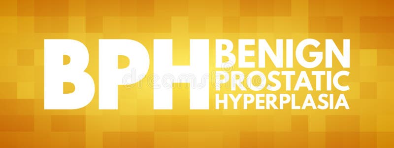 BPH - Benign Prostatic Hyperplasia Acronym Stock Illustration ...