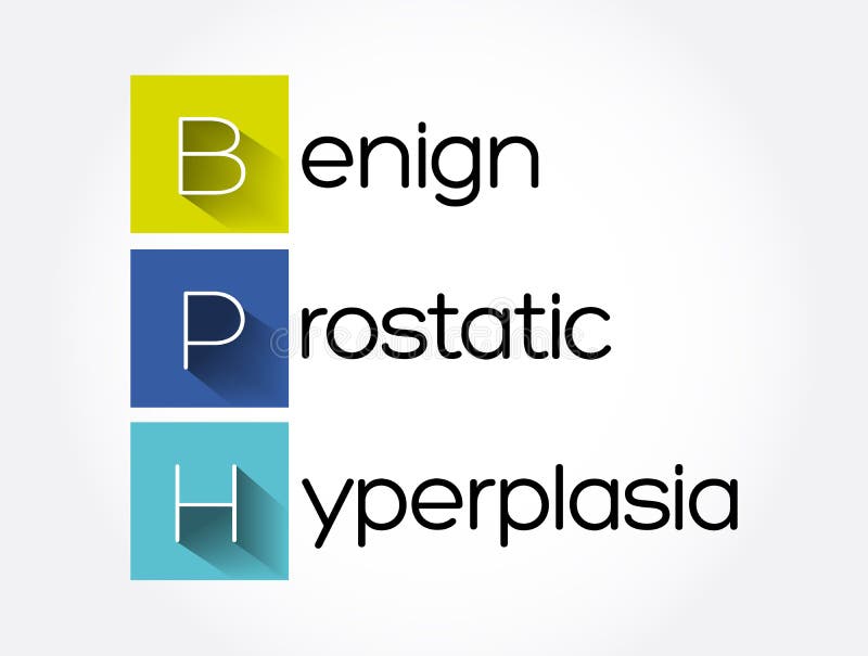 BPH - Benign Prostatic Hyperplasia Acronym, Medical Concept Background ...