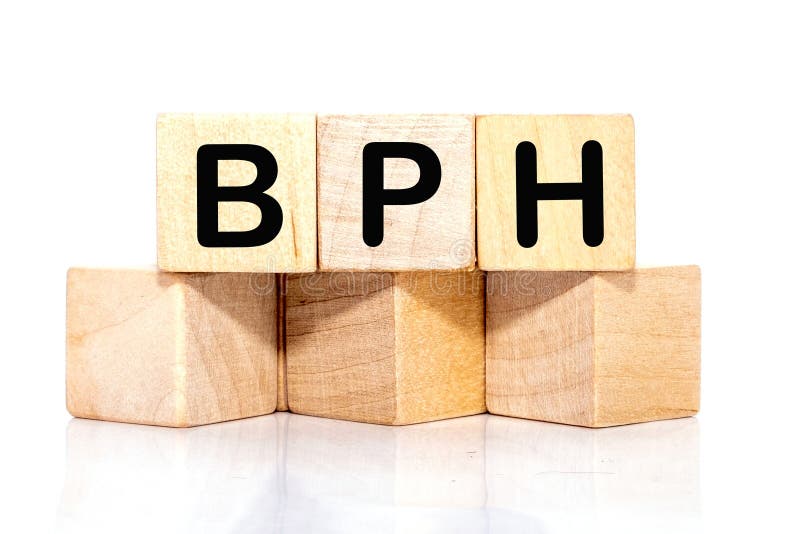 BPH Benign Prostatic Hyperplasia Inscription on Wooden Cubes on a White ...