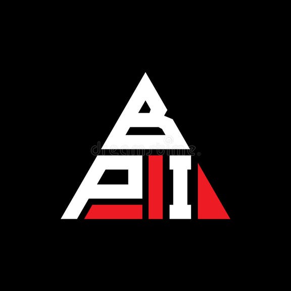 BPI Triangle Letter Logo Design with Triangle Shape. BPI Triangle Logo ...