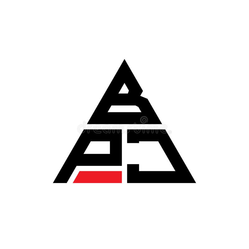 BPJ Triangle Letter Logo Design with Triangle Shape. BPJ Triangle Logo ...