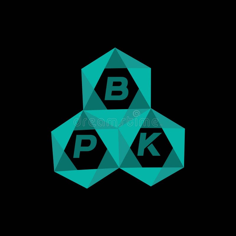 BPK Creative Minimalist Letter Logo. BPK Unique Vector Initials ...