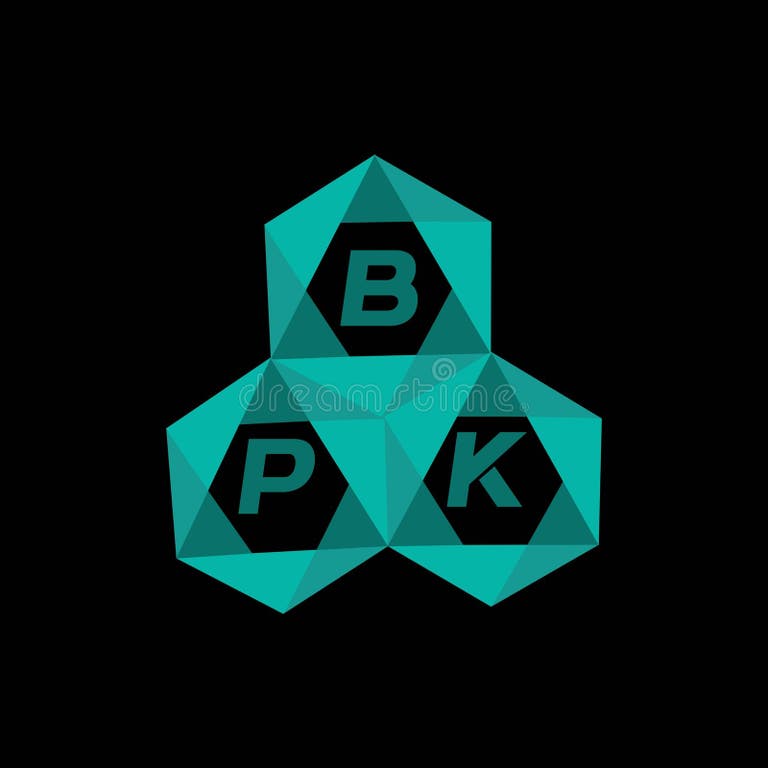 BPK Creative Minimalist Letter Logo. BPK Unique Vector Initials ...