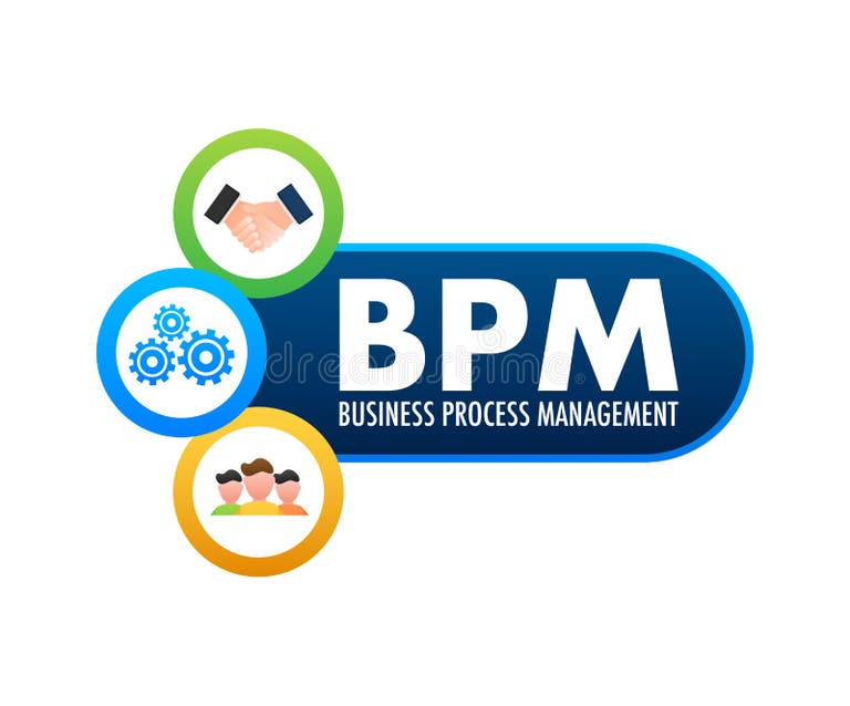 BPM Business Process Management Business Concept. Vector Stock ...