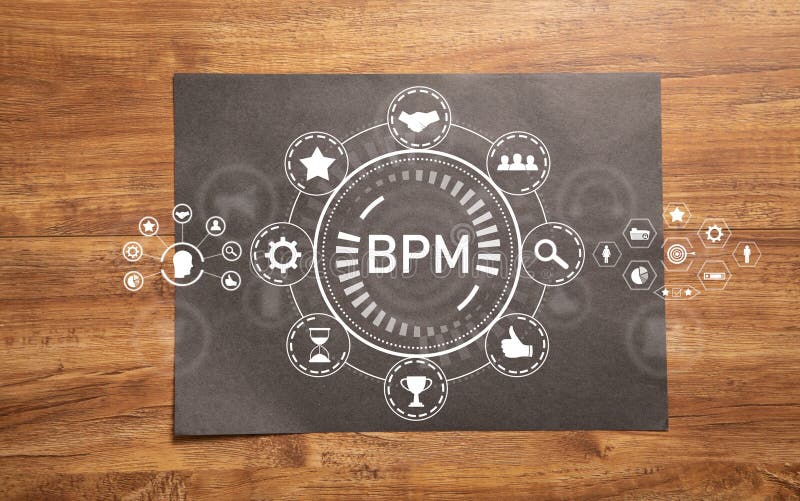 BPM. Business Process Management. Strategy Stock Illustration ...