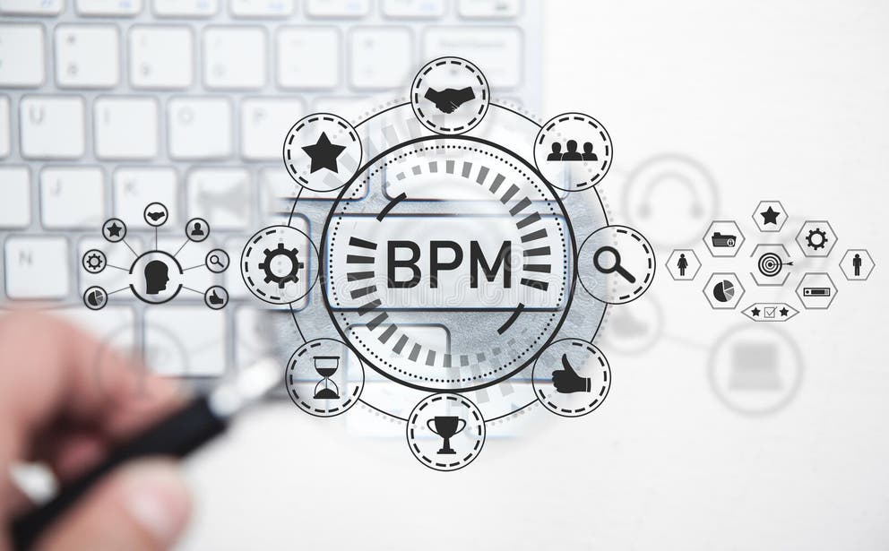 BPM. Business Process Management. Strategy Stock Illustration ...