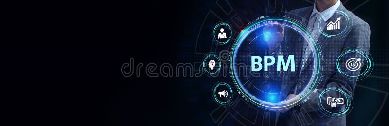 BPM Business Process Management System Technology Concept Stock Photo ...