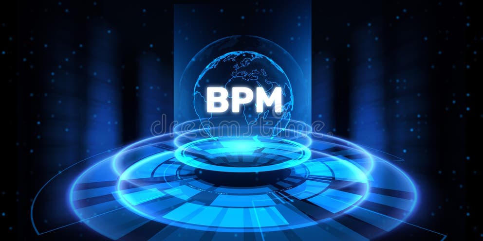 BPM Business Process Management Technology Concept Illustration Stock Illustration ...