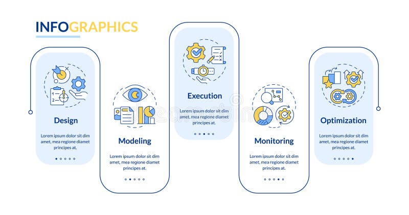 BPM Organization Rectangle Infographic Template Stock Illustration ...