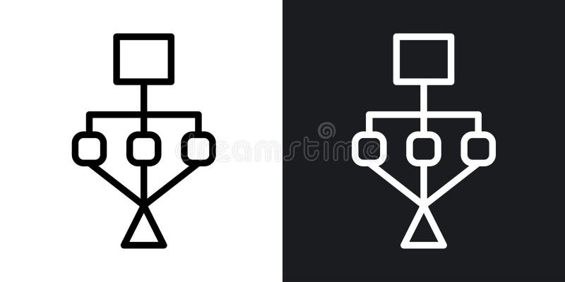 BPM Thin Line Vector Icon Set Stock Vector - Illustration of pictogram ...