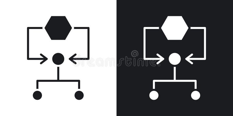 BPM Thin Line Vector Icon Set Stock Vector - Illustration of workflow ...