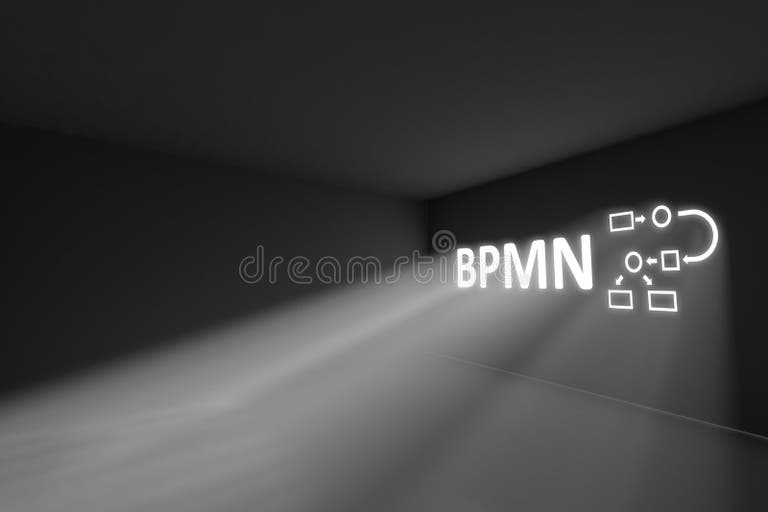 BPMN Rays Volume Light Concept Stock Illustration - Illustration of ...