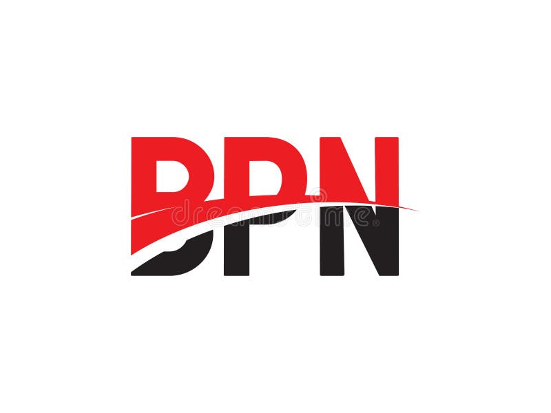 BPN Letter Initial Logo Design Vector Illustration Stock Vector ...