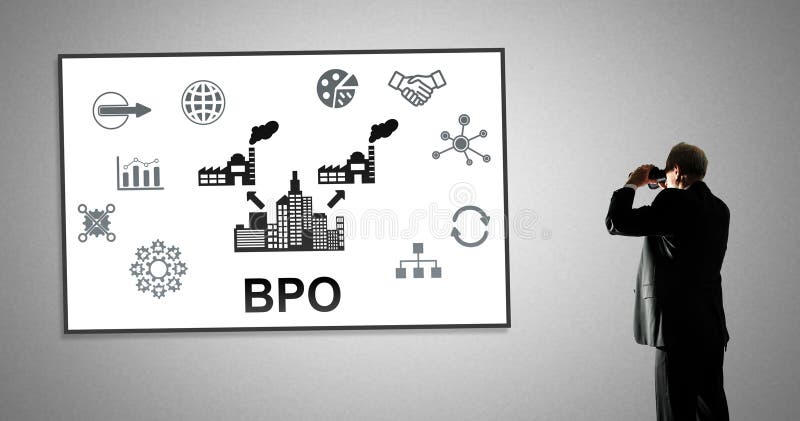 Bpo Concept on a Whiteboard Stock Photo - Image of supply, service ...