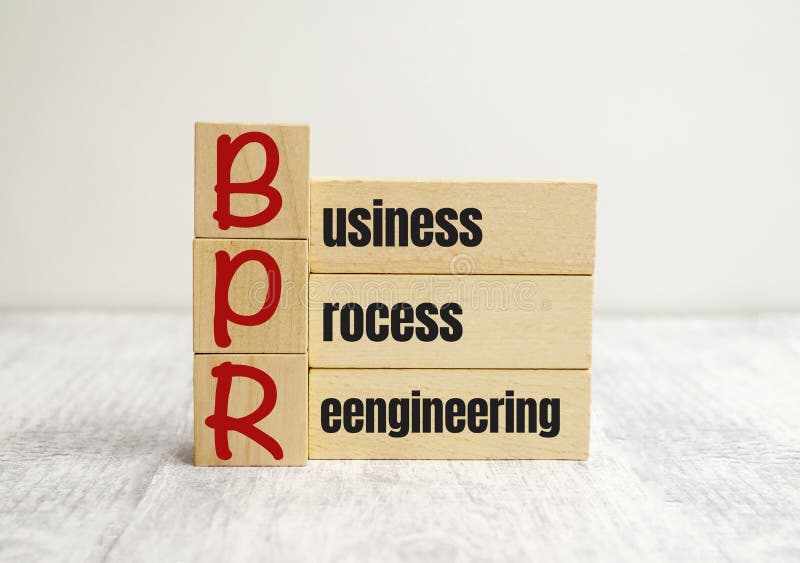 BPR Business Process Reengineering - Acronym on Wooden Cubes Stock ...
