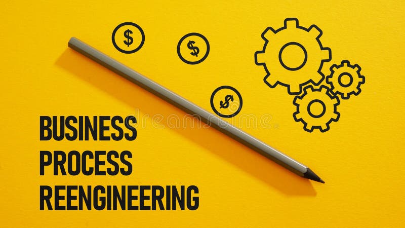 BPR Business Process Reengineering is Shown Using the Text Stock Photo ...