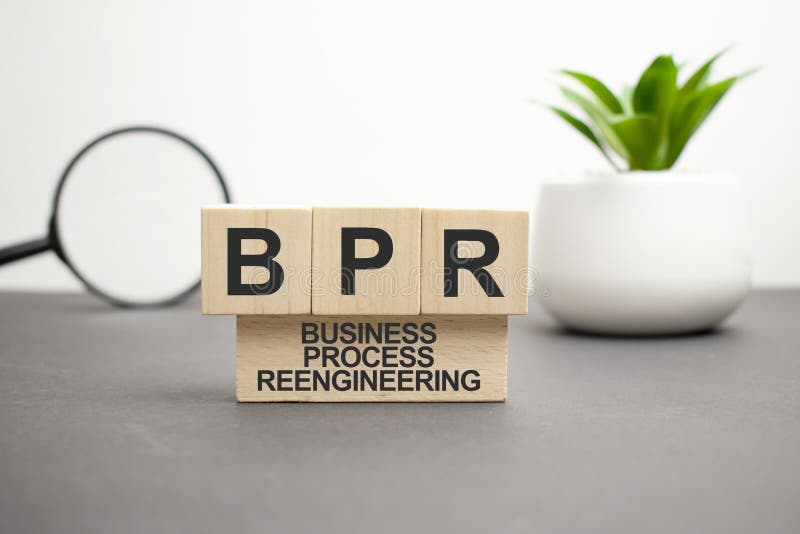 BPR Business Process. Text on Wood Cubes Stock Image - Image of symbol ...