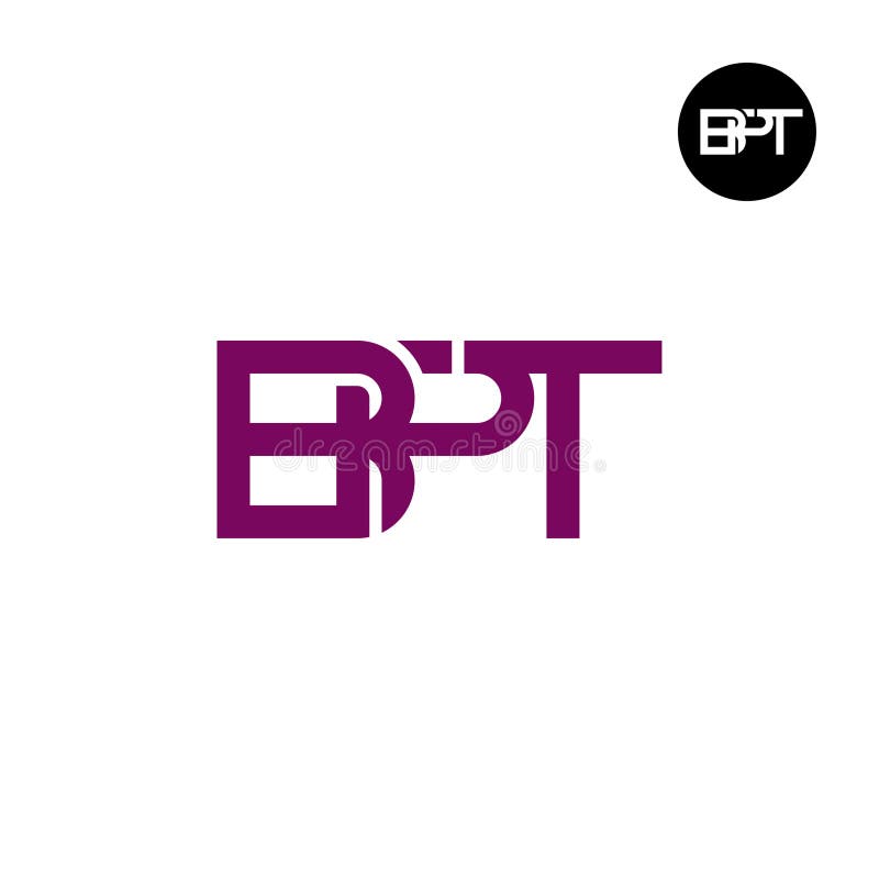 BPT Logo Letter Monogram Design Stock Vector - Illustration of company ...