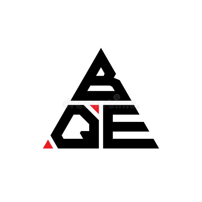 BQE Triangle Letter Logo Design with Triangle Shape. BQE Triangle Logo ...