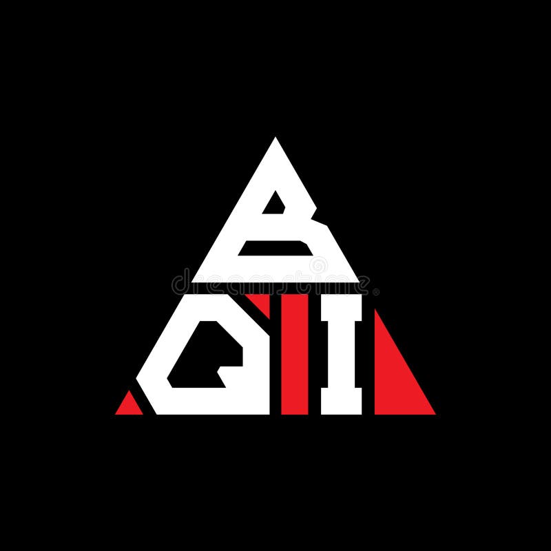 BQI Triangle Letter Logo Design with Triangle Shape. BQI Triangle Logo Design Monogram Stock ...