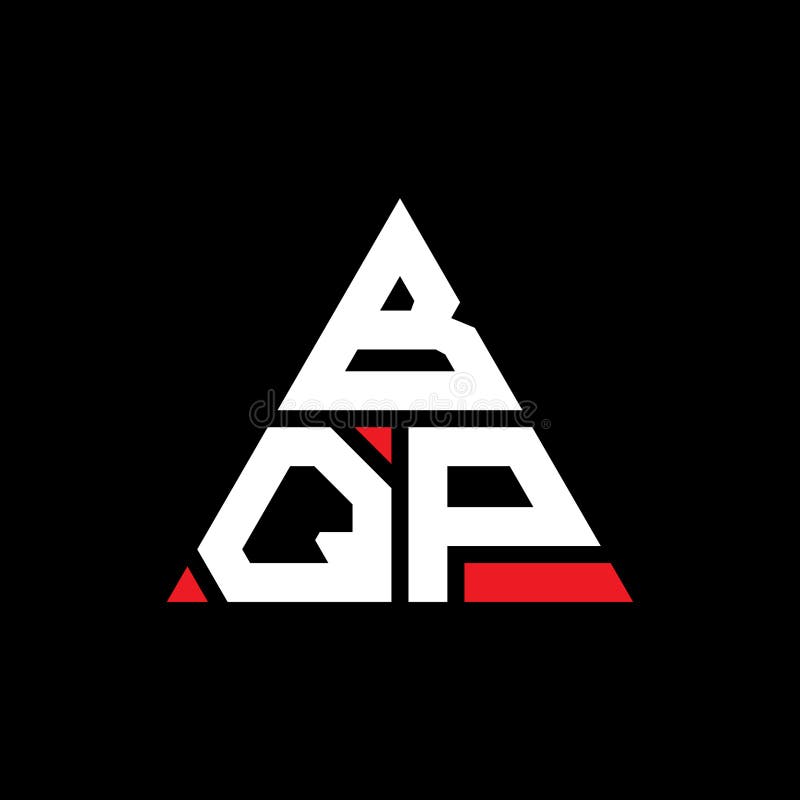 BQP Triangle Letter Logo Design with Triangle Shape. BQP Triangle Logo ...